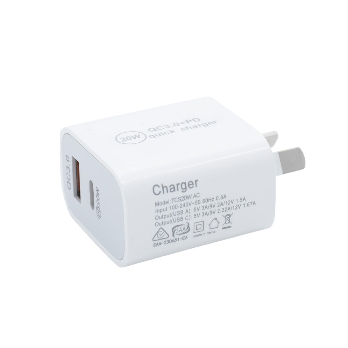 Promotional 20W Fast Charge Wall Adapters | Promotion Products