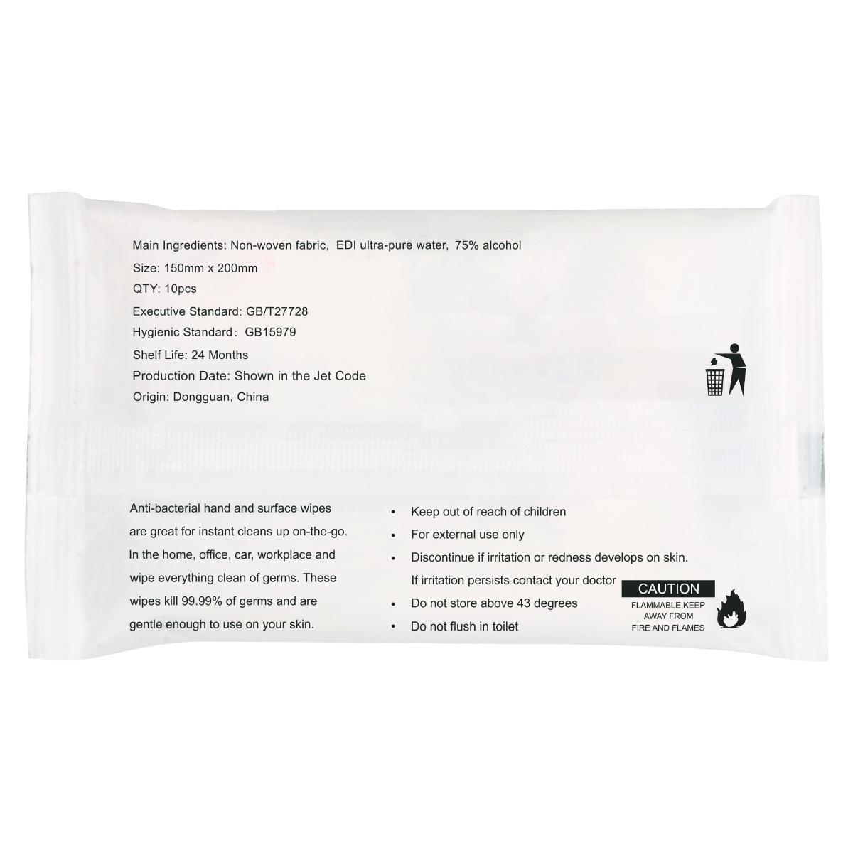 Promotional 75% Alcohol Wet Wipes | Promotion Products