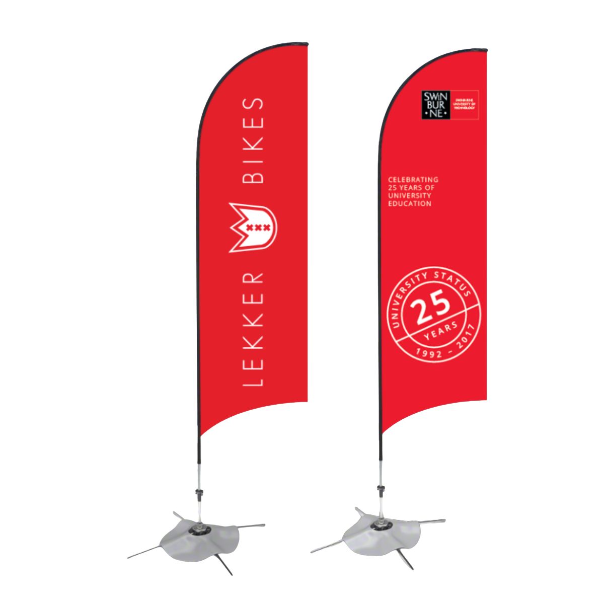 Promotional Bow Banner Flags Double Sided | Promotion Products