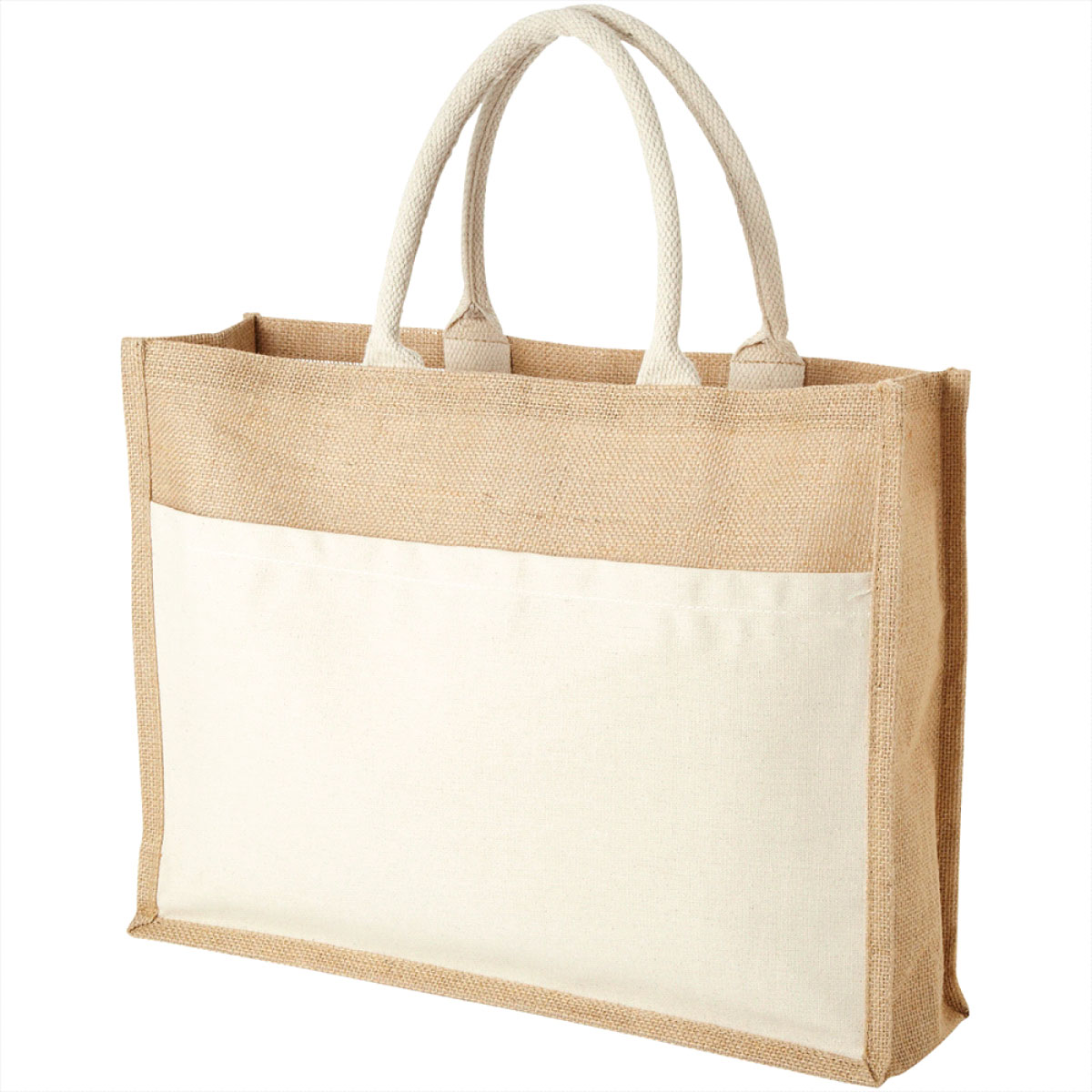 Promotional Brighton Cotton Jute Tote Bags | Promotion Products