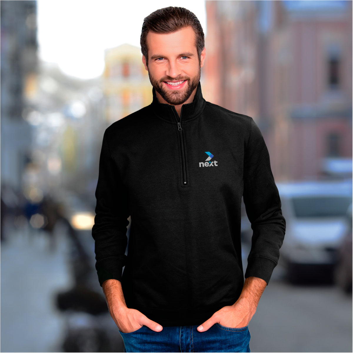 Promotional Camden Unisex Quarter Zip Sweaters | Promotion Products