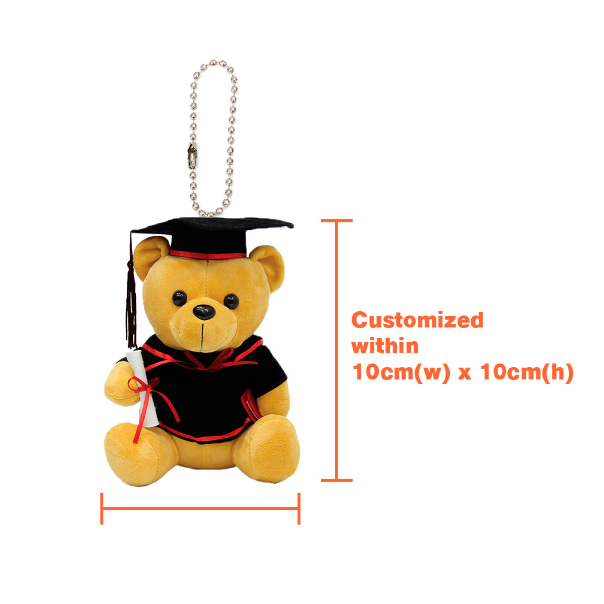 Promotional Custom Graduation Bear Keyrings | Promotion Products