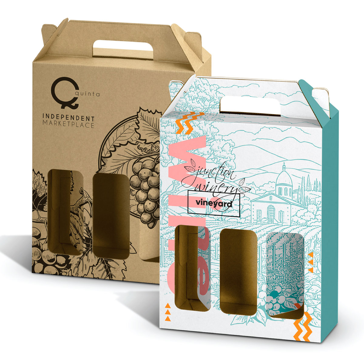 Promotional Custom Triple Wine Carry Boxes| Promotion Products