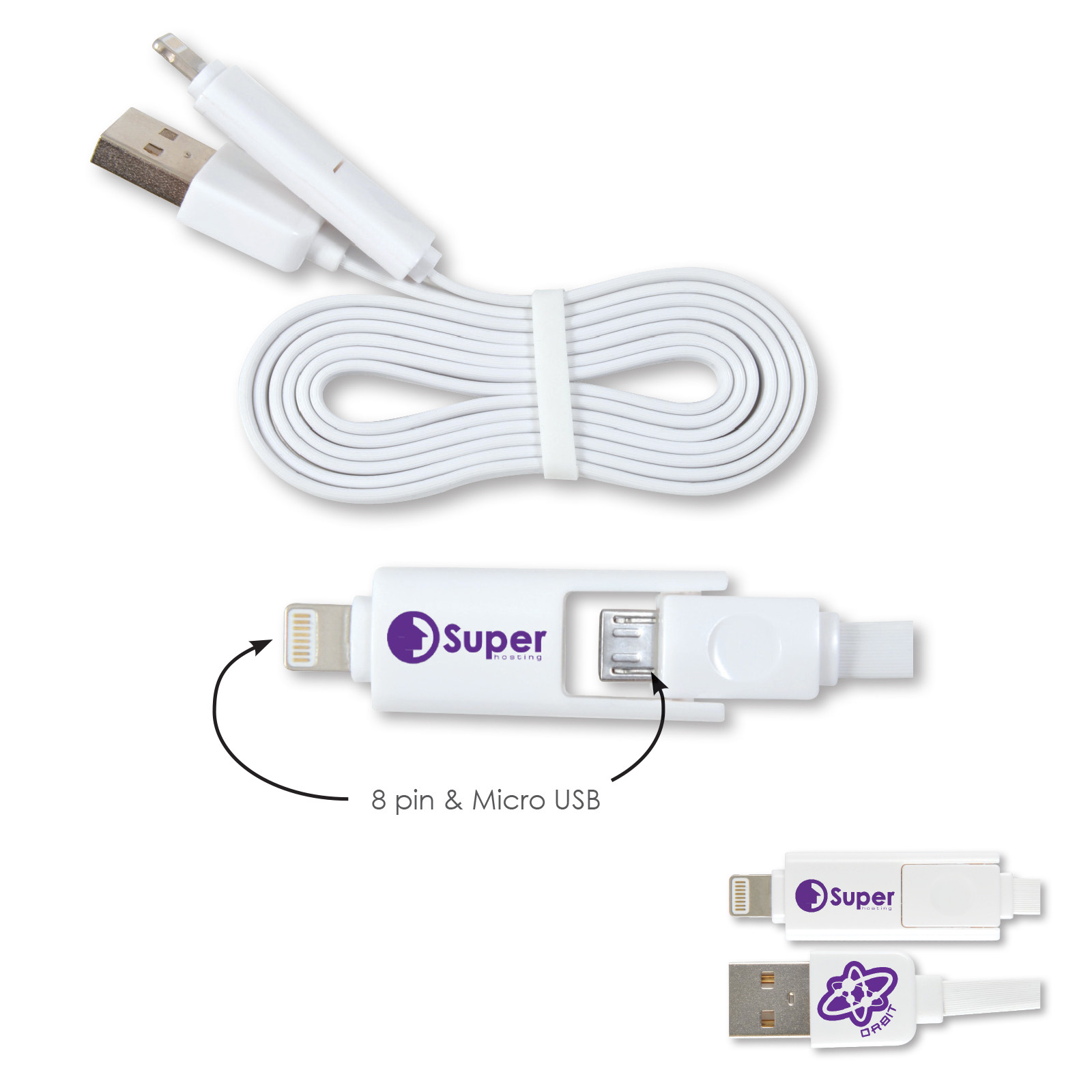 Promotional Dual Flip Cables: Branded Online | Promotion Products