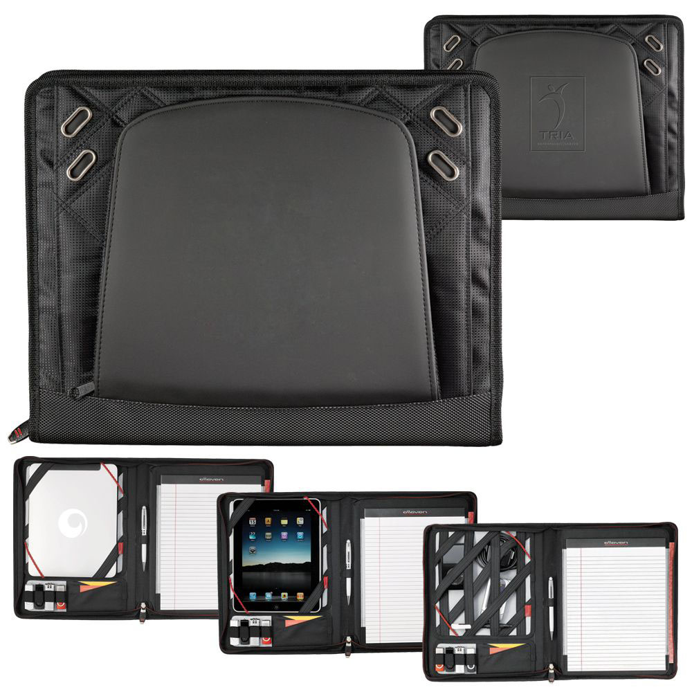 Promotional Elleven Large Zip Padfolios | Promotion Products