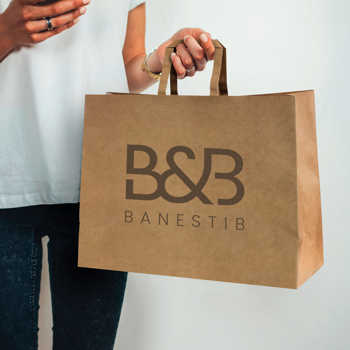 Promotional Extra Large Flat Handle Paper Bags Landscape | Promotion ...