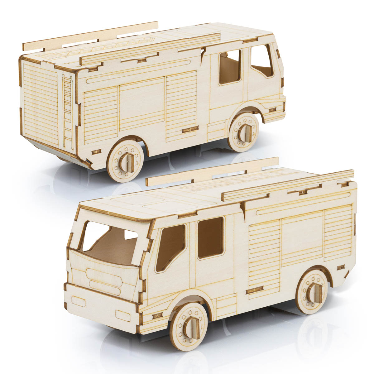 Promotional Fire Truck Wooden Model Kits | Promotion Products
