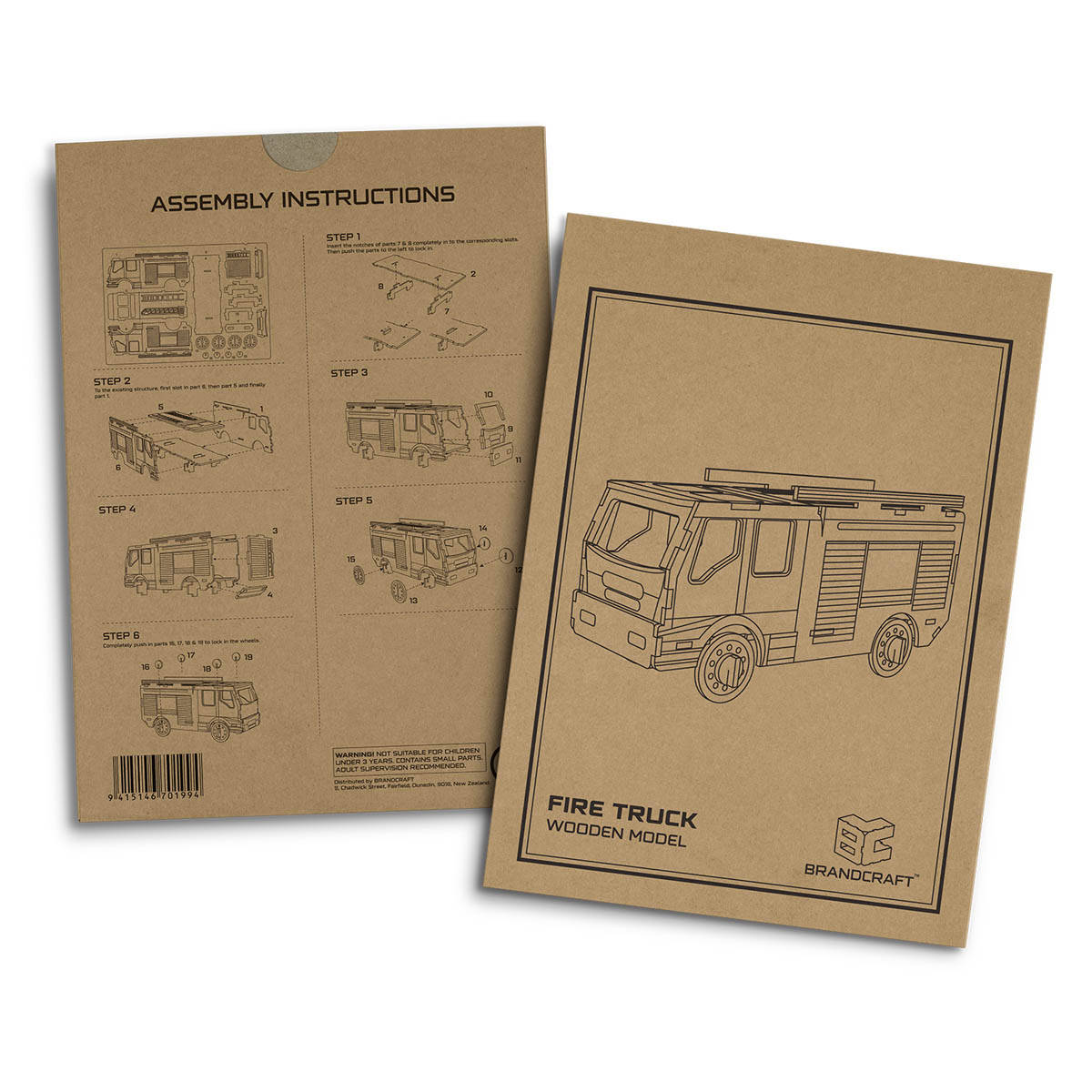 Promotional Fire Truck Wooden Model Kits | Promotion Products