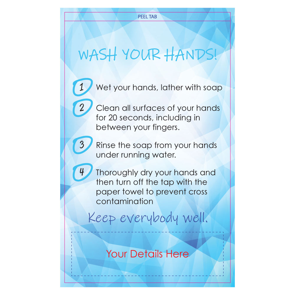 Custom Hand Hygiene Stickers | Promotion Products