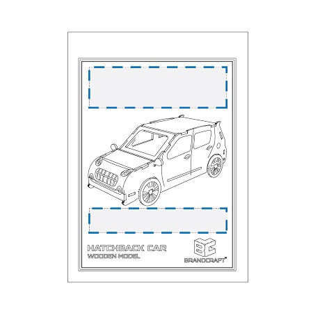 Promotional Hatchback Car Wooden Model Kits | Promotion Products