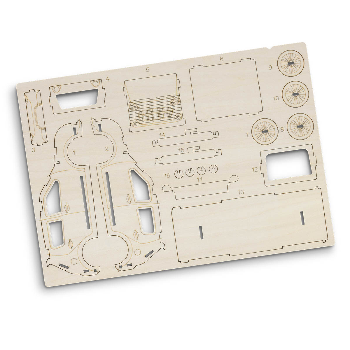 Promotional Hatchback Car Wooden Model Kits | Promotion Products