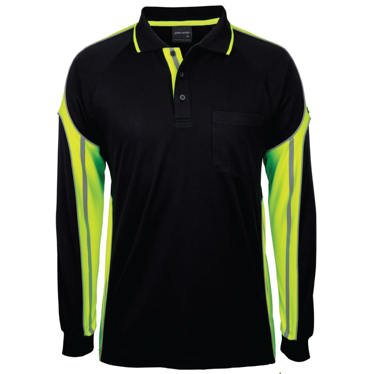 Promotional HI VIS Long Sleeve Panel Polos | Promotion Products