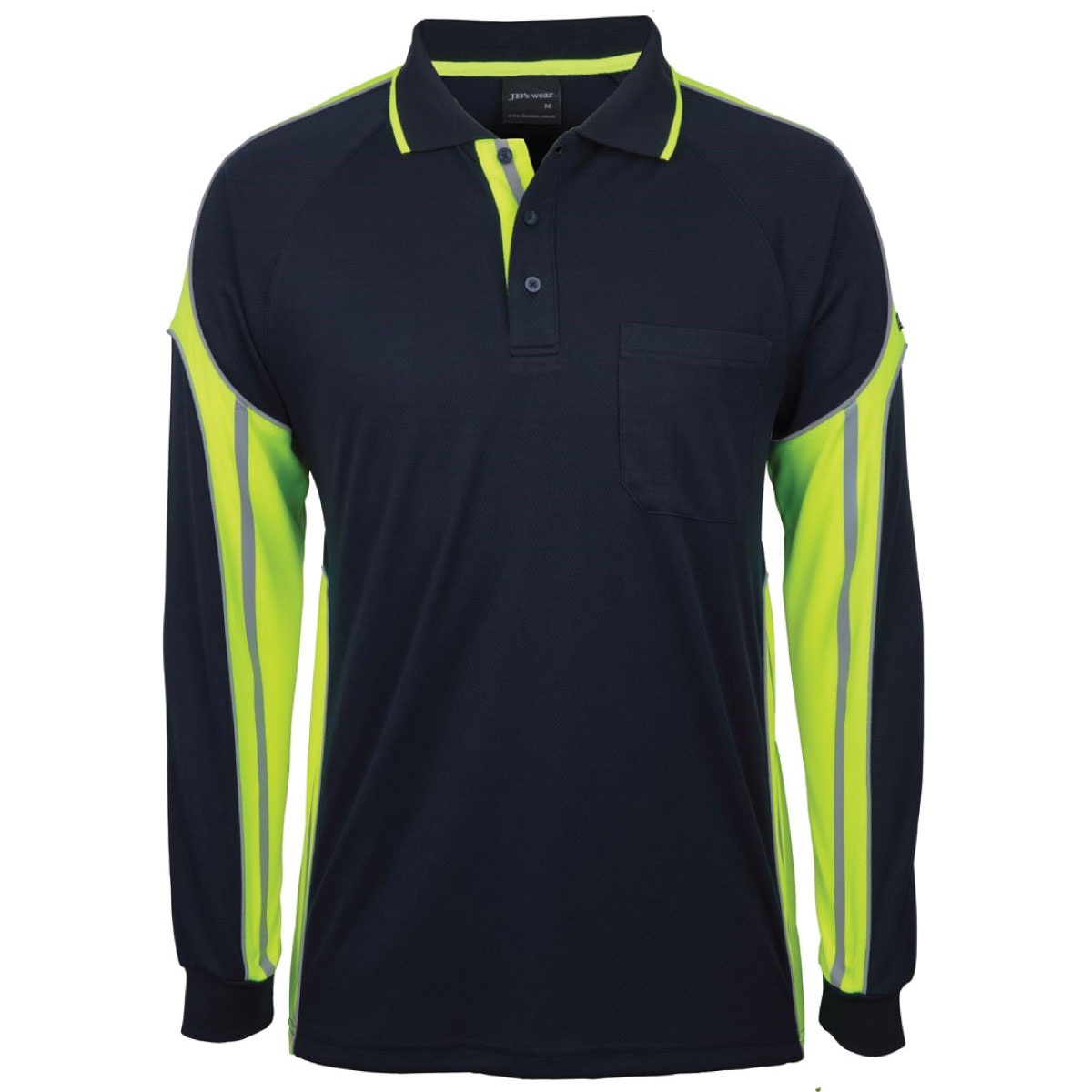 Promotional HI VIS Long Sleeve Panel Polos | Promotion Products