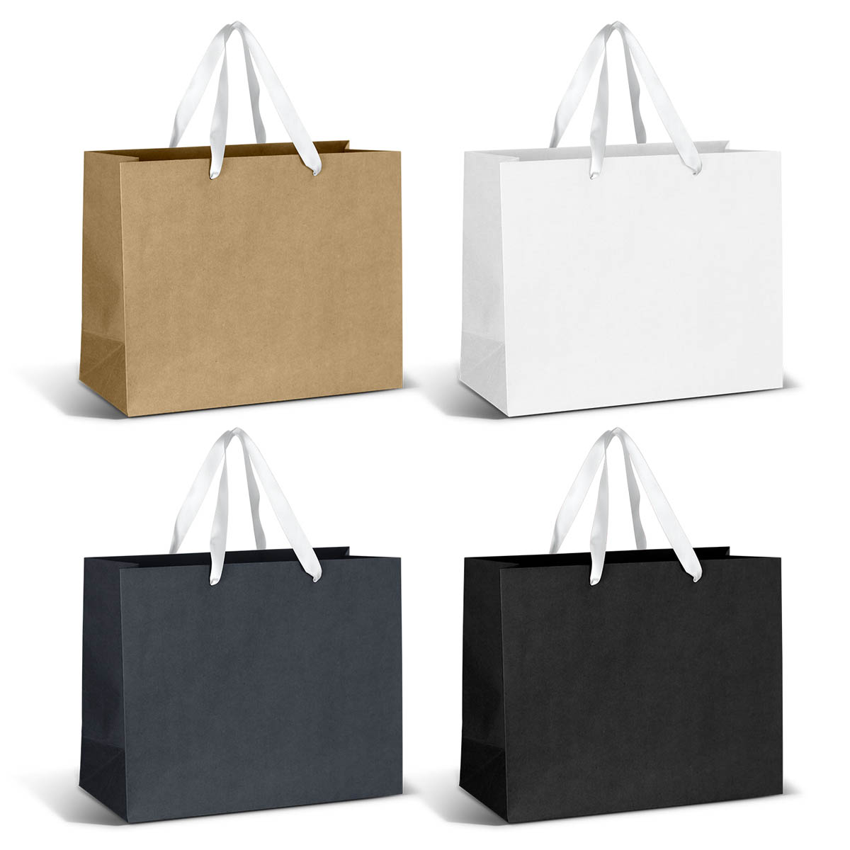 Promotional Large Ribbon Handle Paper Bags | Promotion Products