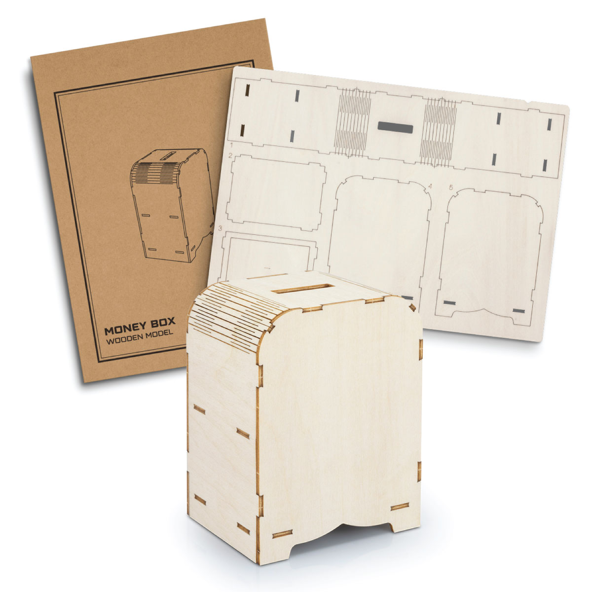 Promotional Money Box Wooden Model Kits | Promotion Products