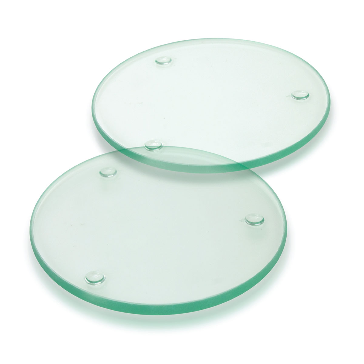 Promotional Round Glass Coasters (Set of 2) | Promotion Products