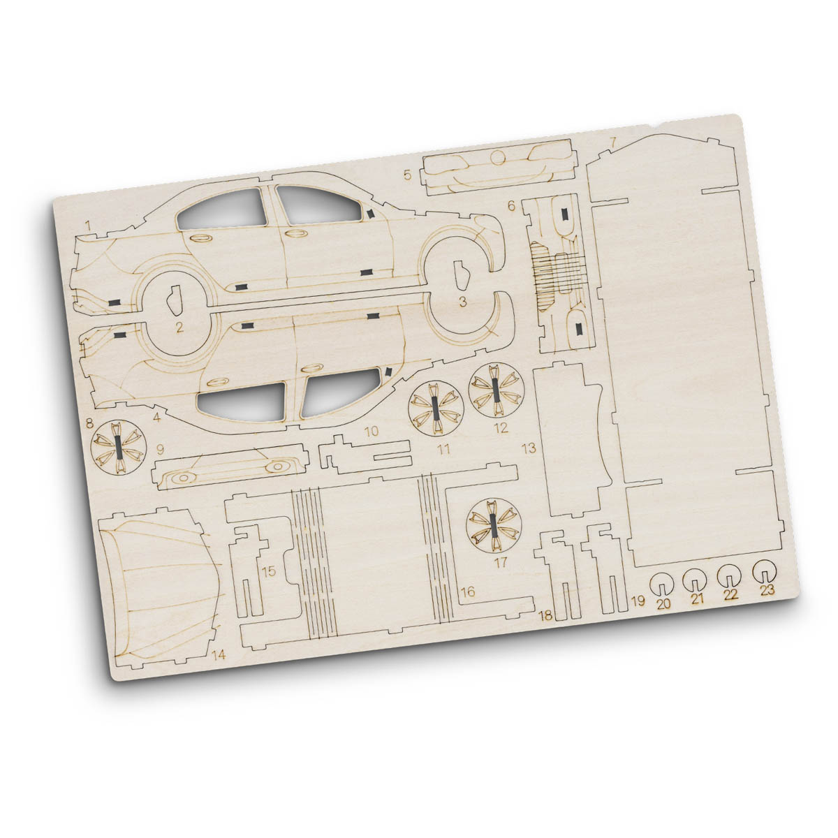 Promotional Sedan Car Wooden Model Kits | Promotion Products