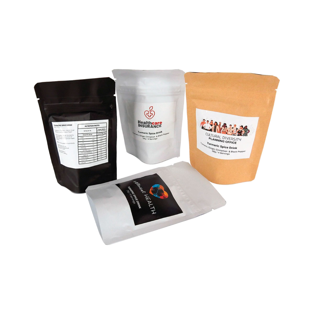 Promotional Small Turmeric Spice Drink Pouches | Promotion Products