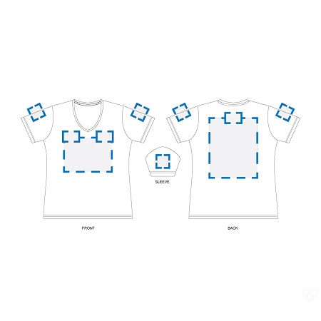 Promotional SOLS Imperial Womens V Neck T-Shirts | Promotion Products