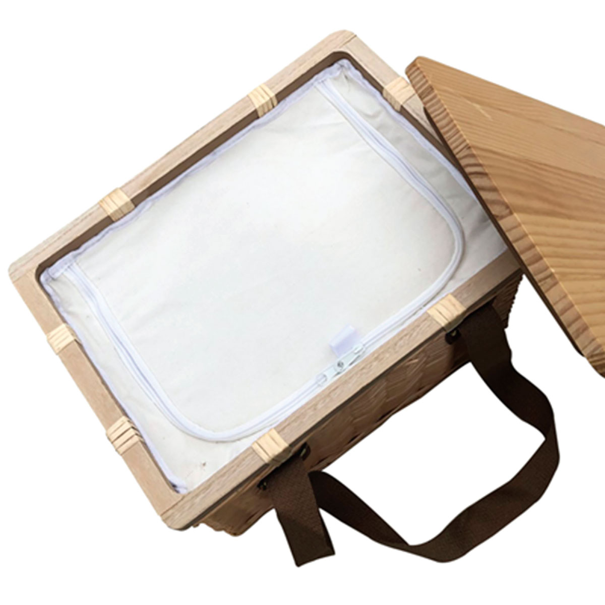 Promotional Square Wicker Picnic Cooler Baskets | Promotion Products