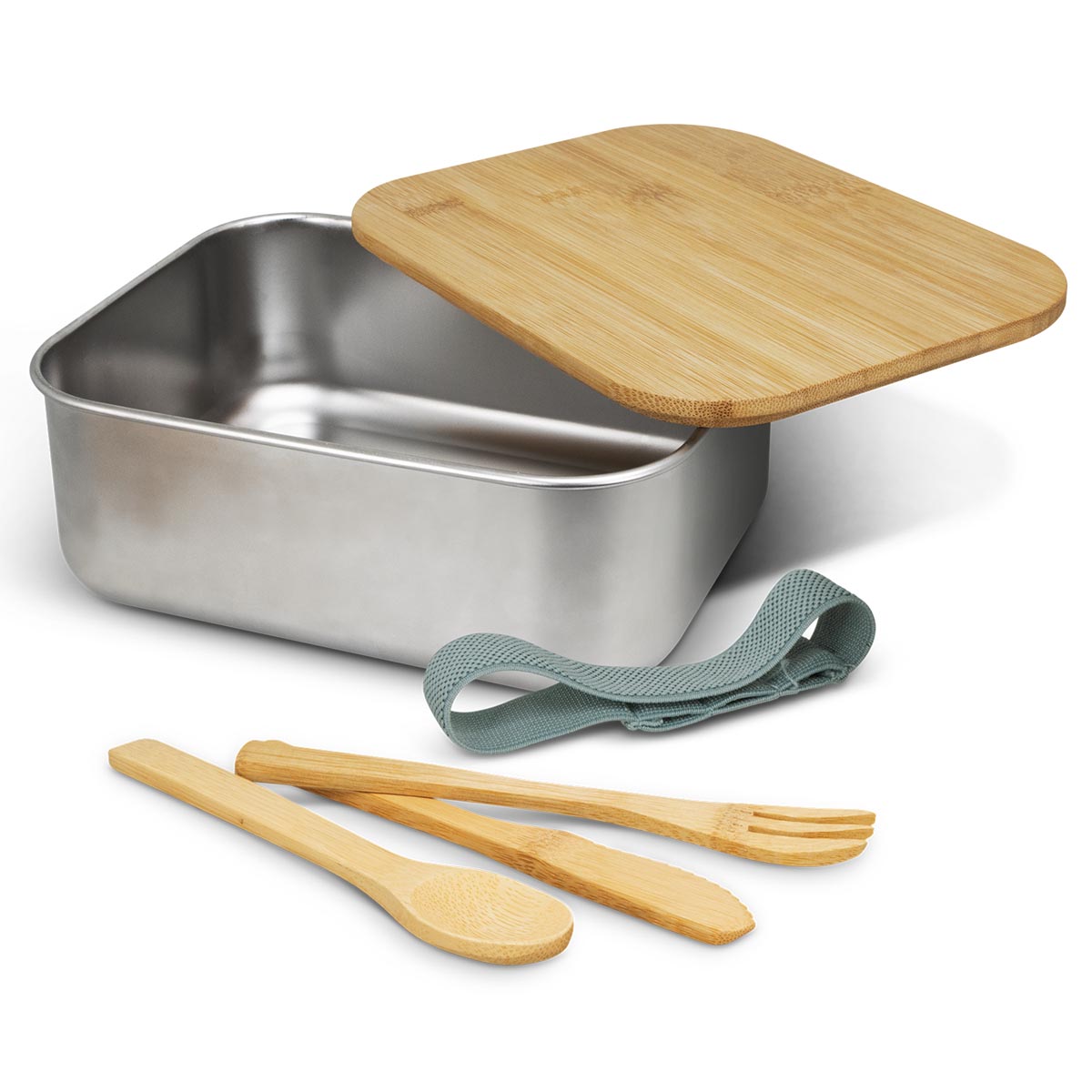Promotional Stainless Steel Bamboo Lunch Boxes | Promotion Products