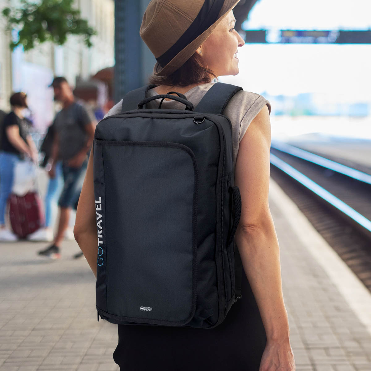 Promotional Swiss Peak Convertible Travel Backpacks | Promotion Products