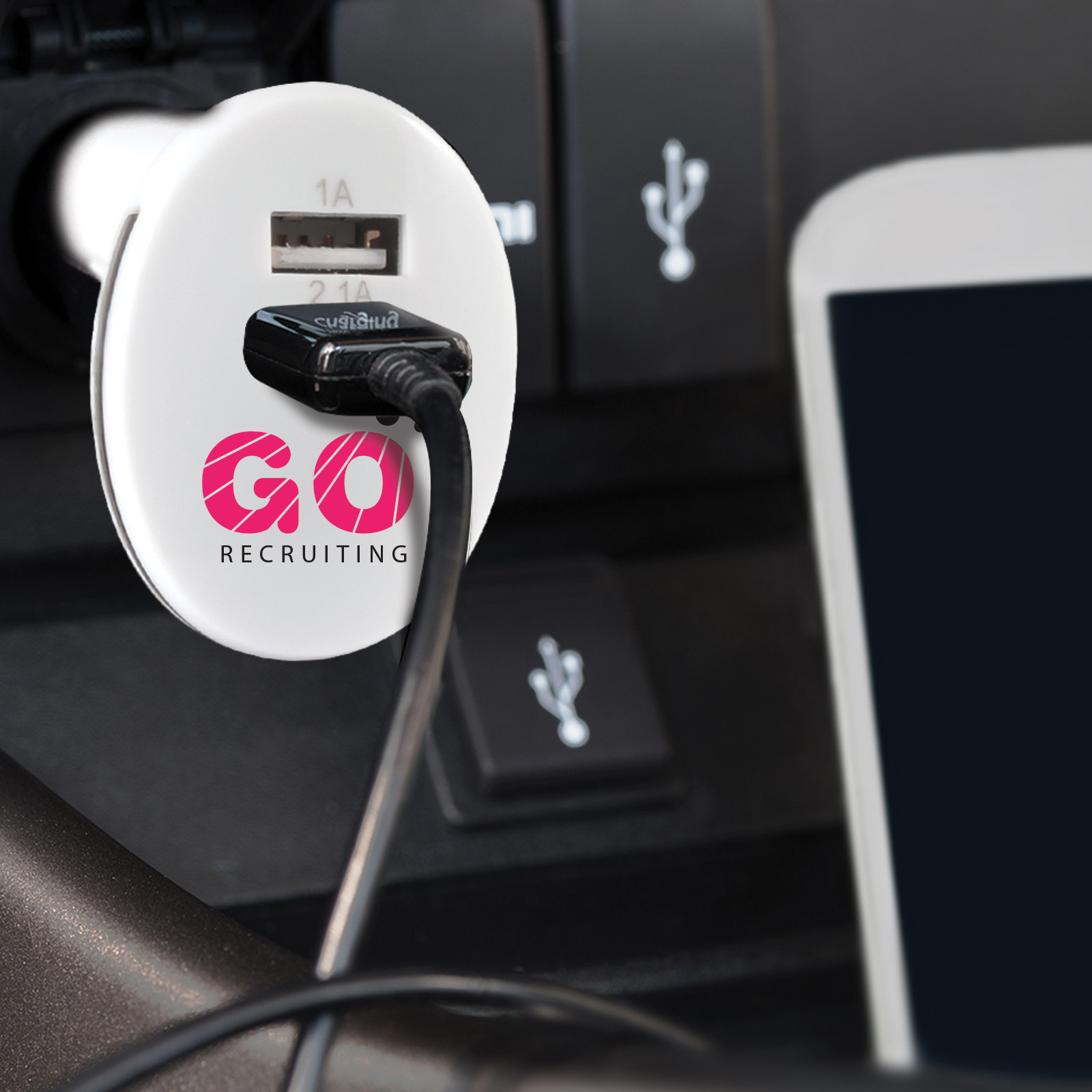 Promotional Tasman Dual Car Chargers: Branded Online | Promotion Products