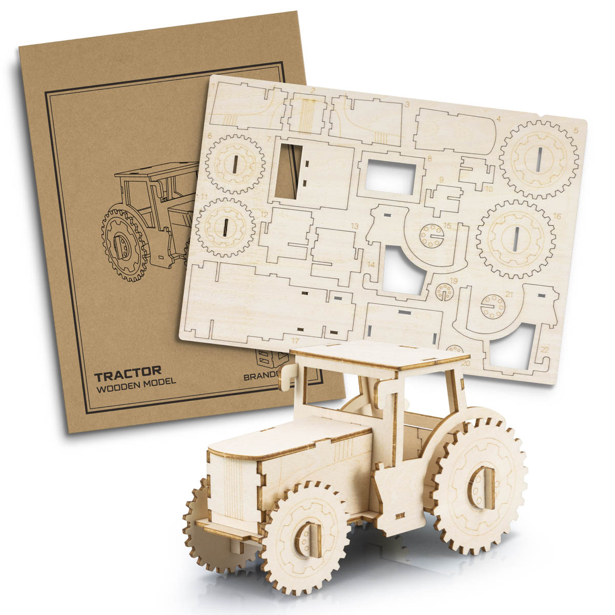 Promotional Tractor Wooden Model Kits | Promotion Products