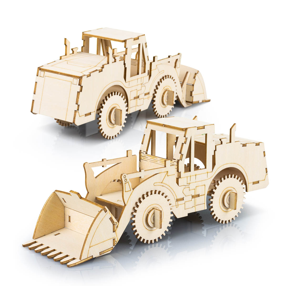 Promotional Wheel Loader Wooden Model Kits | Promotion Products