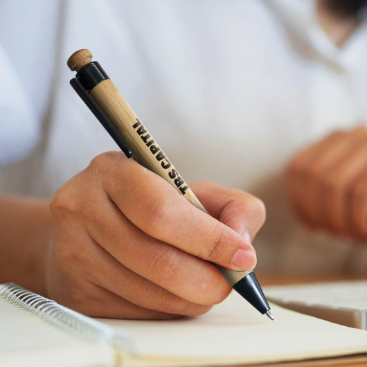 Promotional Bamboo Push Button Pens | Promotion Products