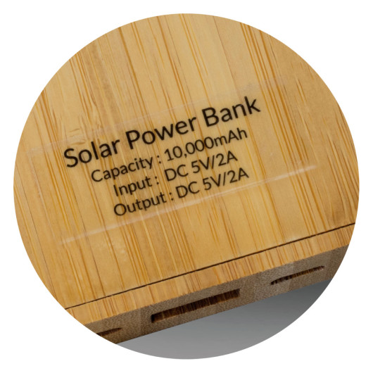 Promotional Bamboo Solar Power Banks | Promotion Products