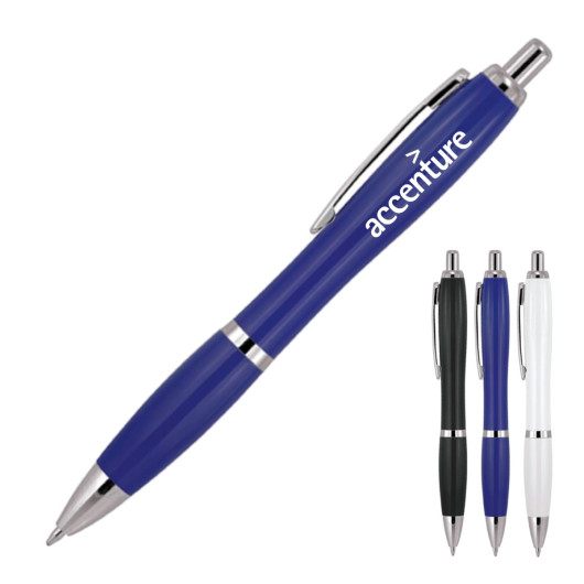 Promotional Solid Colour Blue Ink Pens | Promotion Products