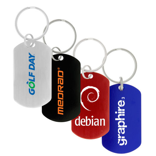 Promotional Express Dog Tag Keychains: Branded Online | Promotion Products