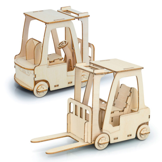 Promotional Forklift Wooden Model Kits | Promotion Products
