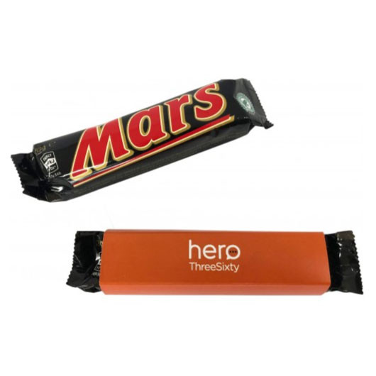 Mars Bars With Custom Printed Sleeves | Promotion Products