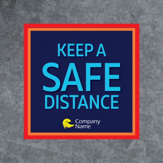 Printed Social Distance Carpet Stickers Custom | Promotion Products