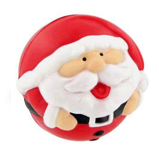 Printed Stress Santa Balls | Promotion Products