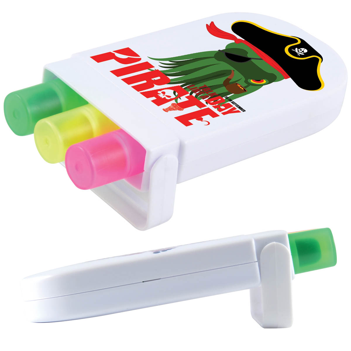 LL0059 - Set of 3 Retractable Highlight Wax Markers in White Case ...