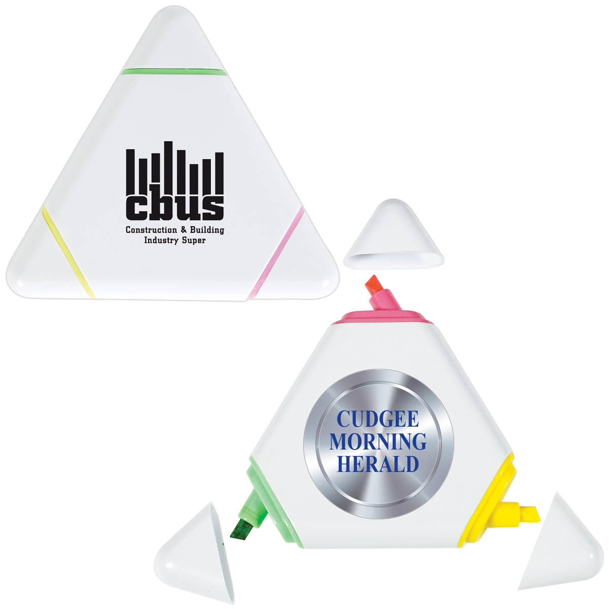 LL03 - White Triangular Highlight Marker : Lowest Price in Australia